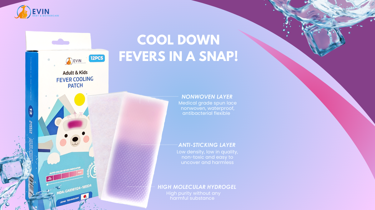 READY STOCK Fever Cooling Patch Fever Cooling Gel Patch Cool Fever ...