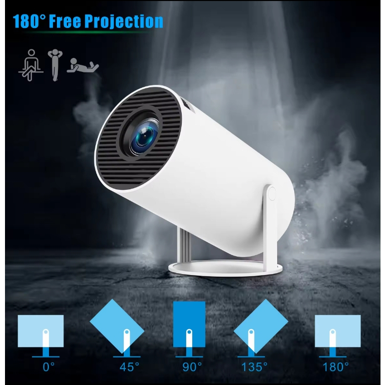 HY300 Mini Projector | Wireless WiFi 6 & Bluetooth | Android 11 LED ...