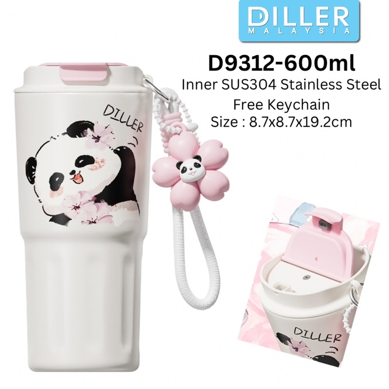 Diller Sakura Panda Air botol sejuk panas Thermo Vacuum Flask Insulated ...