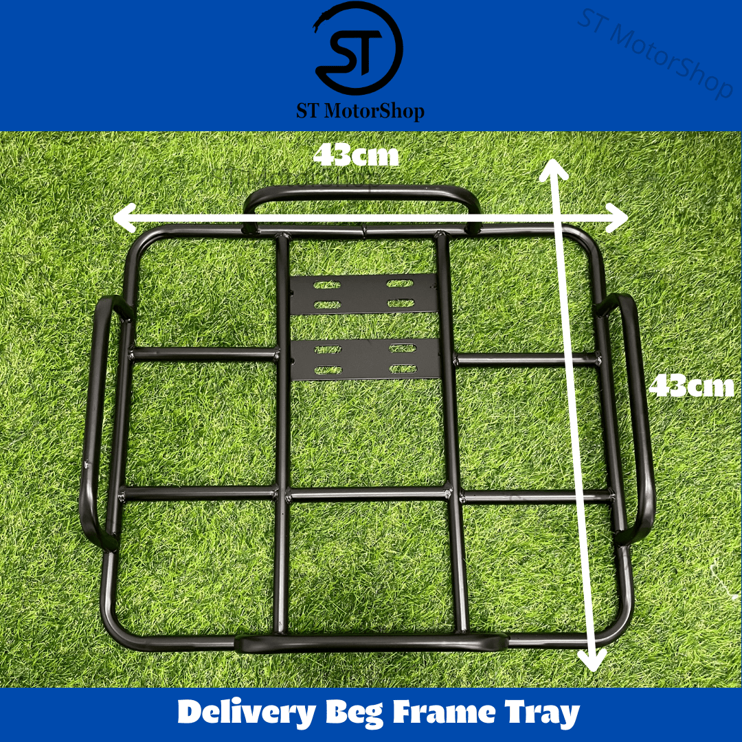 Motosikal Delivery Bag Rack Multipurpose Rear Rack For Grab/Foodpanda ...