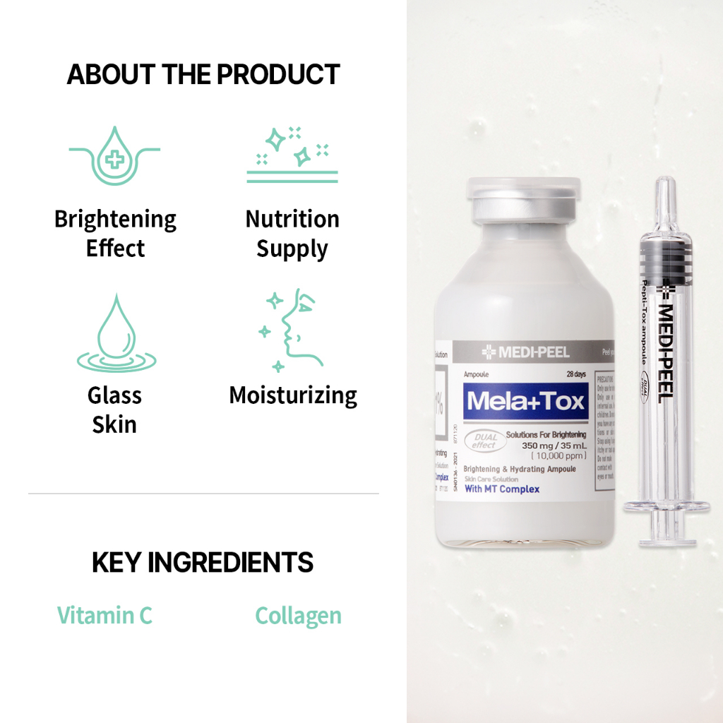 MediPeel Mela Plus Tox/ Aqua Plus Tox/ Pepti-tox/ Lif Tox Ampoule ...