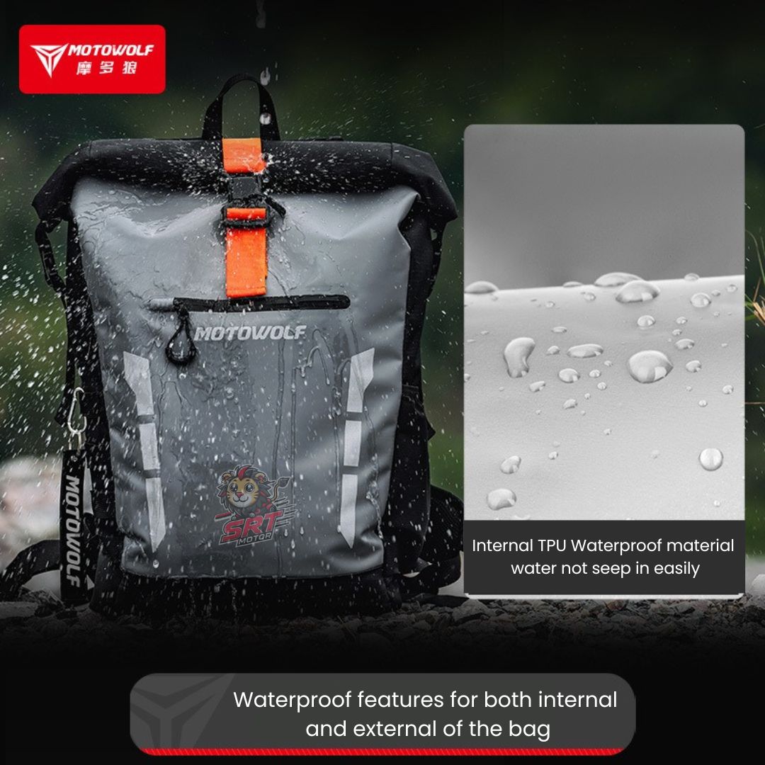 Motowolf Backpack Waterproof Bag Pack MDL0716 Riding Rain Gear for ...