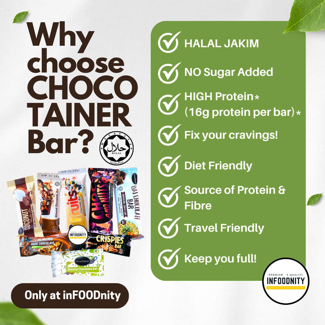 CHOCOTAINER Chocolat Bar CHOCOTAINER Dark Chocolate Sugar Free ...
