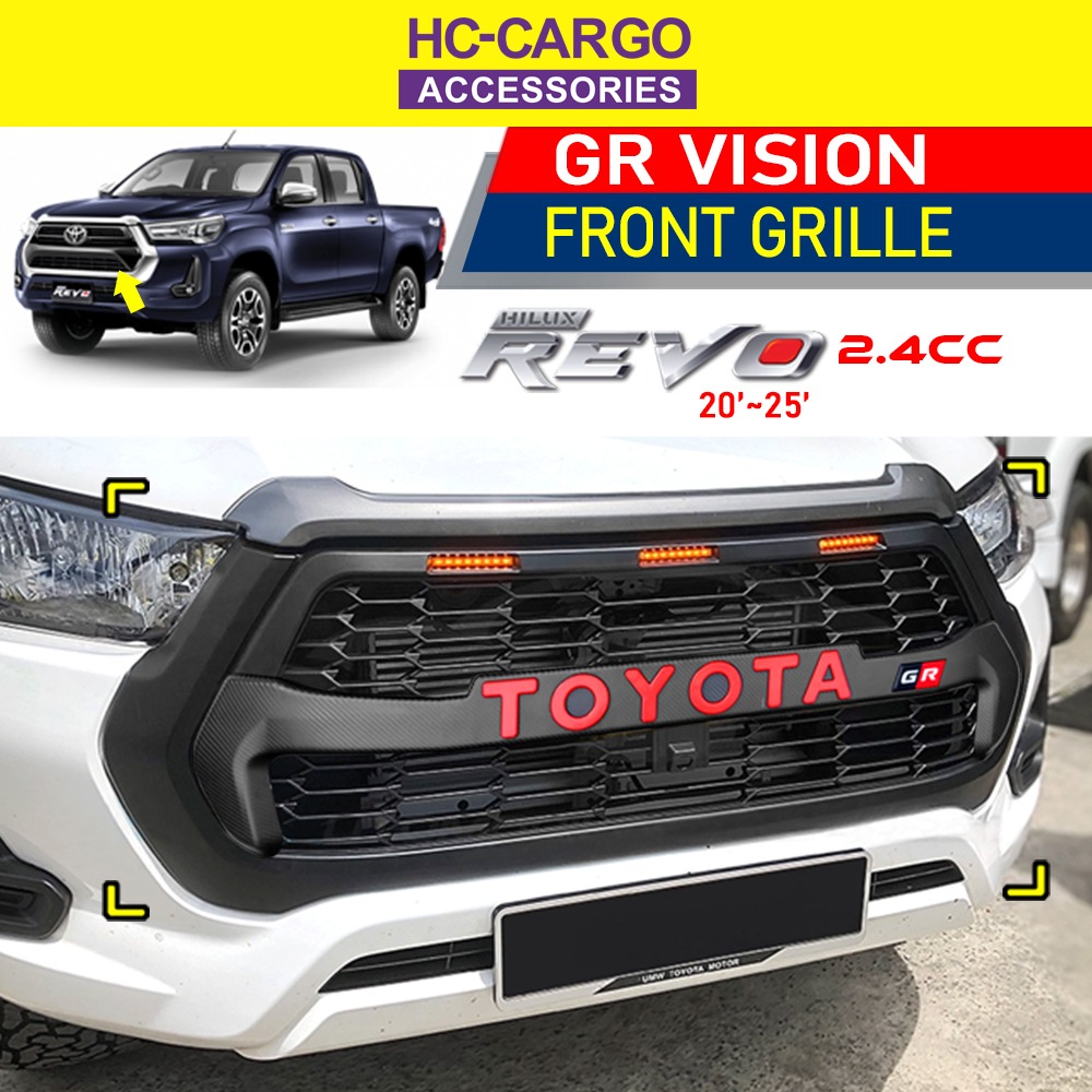 Toyota Hilux Revo Rogue 2.4 2020 - 2025 Carbon GR Front Grill Grille ...