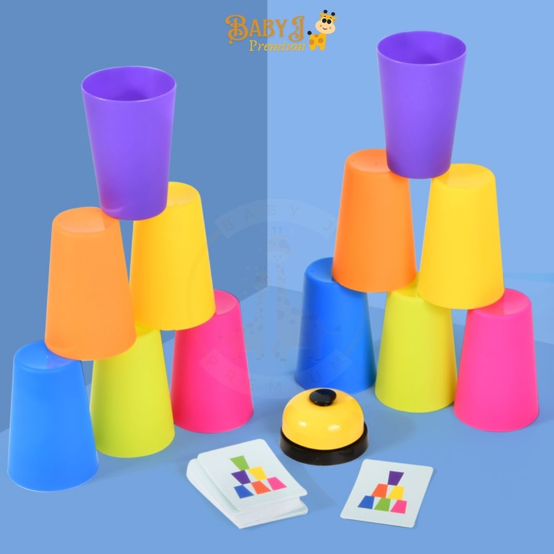 Stacking Cup Toys For Kids With Timer | Shopee Malaysia