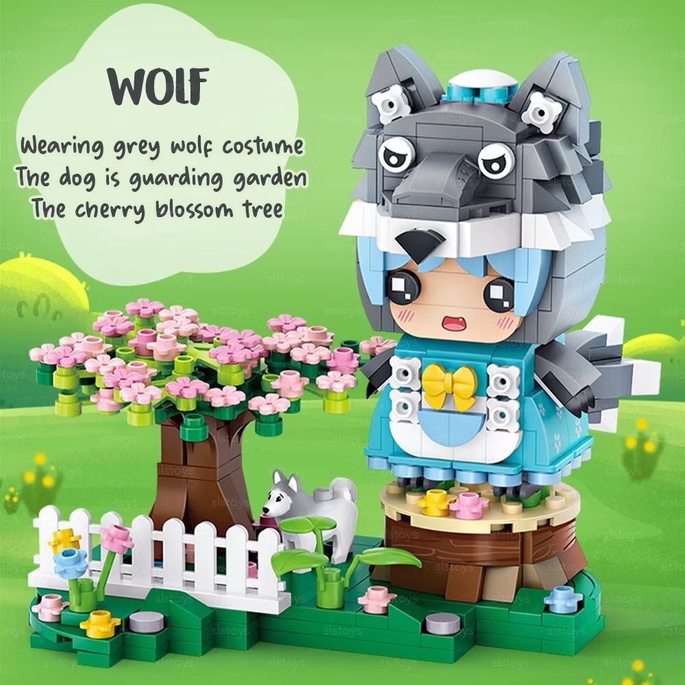 LOZ IDEAS Mini Block 1662 / 1663 / 1664 / 1665 Animal Kingdom Cartoon Character Building Brick ...