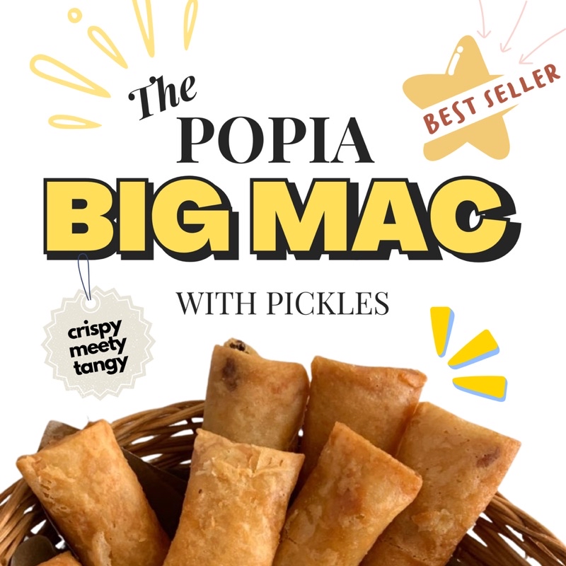READY STOCK Popia Big Mac with pickles and big mac sauce (READY TO COOK ...