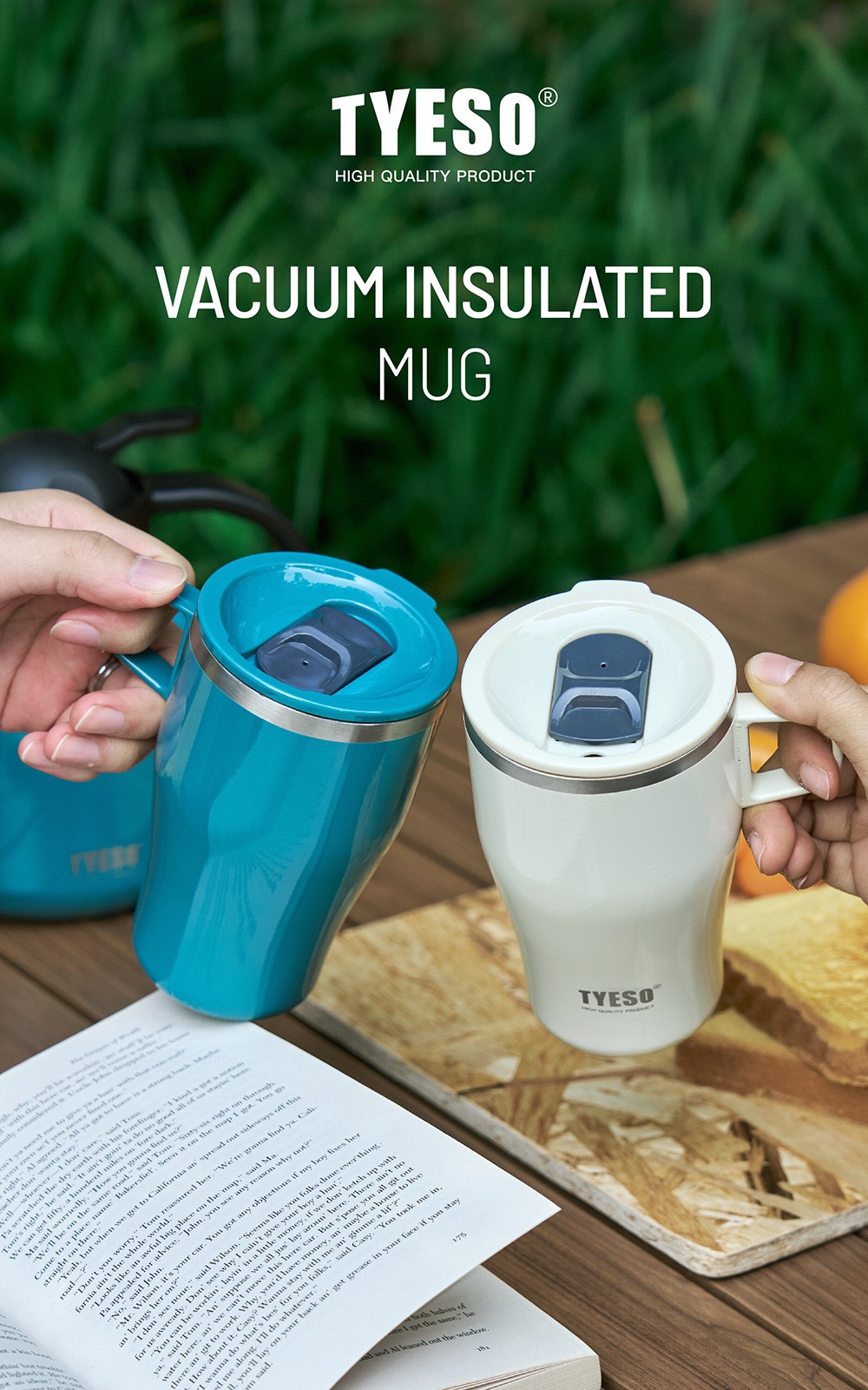 TYESO Insulated Thermal Coffee Cup Hot And Cold (400ml/500ml) TS-8878/TS-8879 | Shopee Malaysia