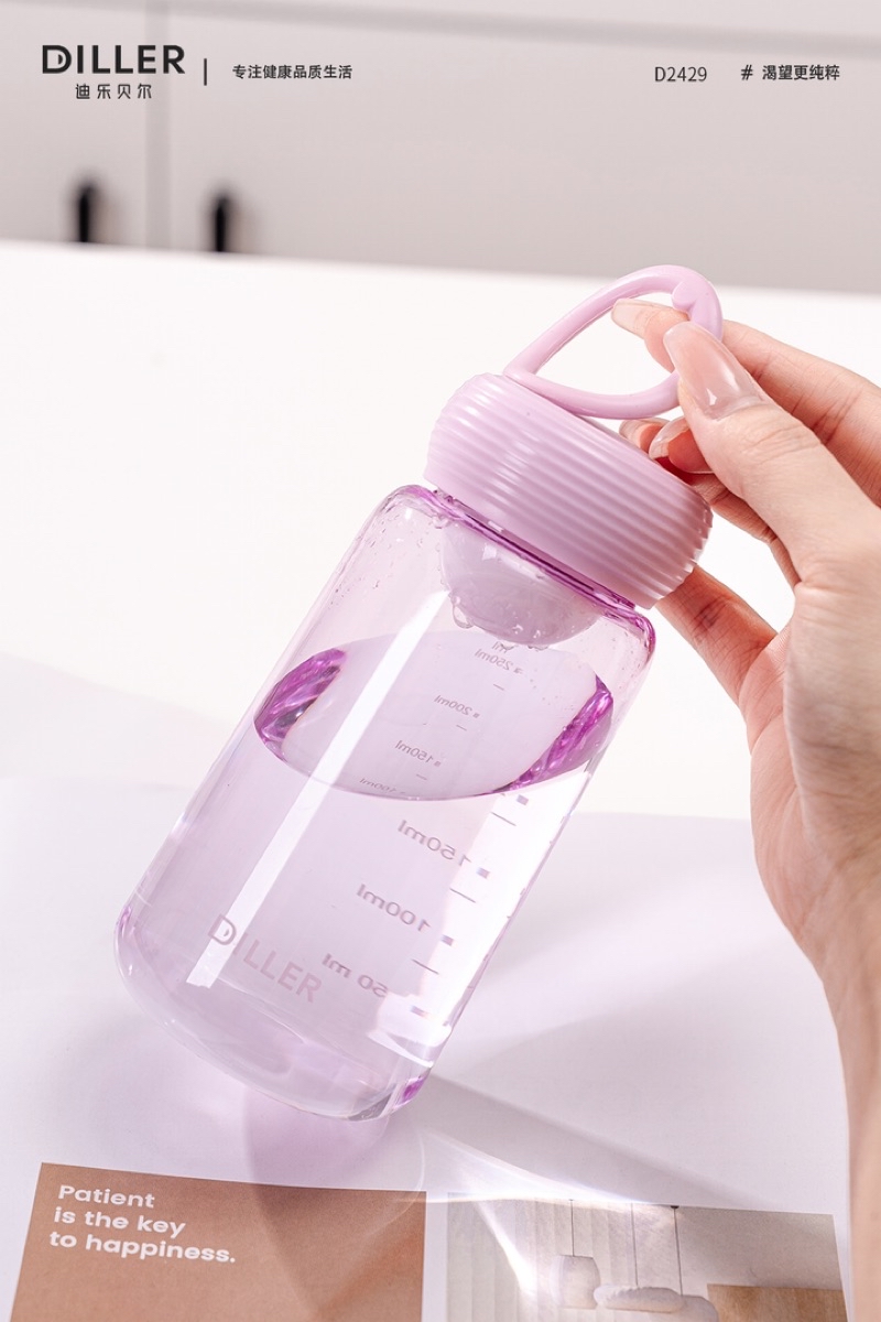 Diller Pocket Tritan Juice Water Bottle Air Botol Kecil With tea filter ...