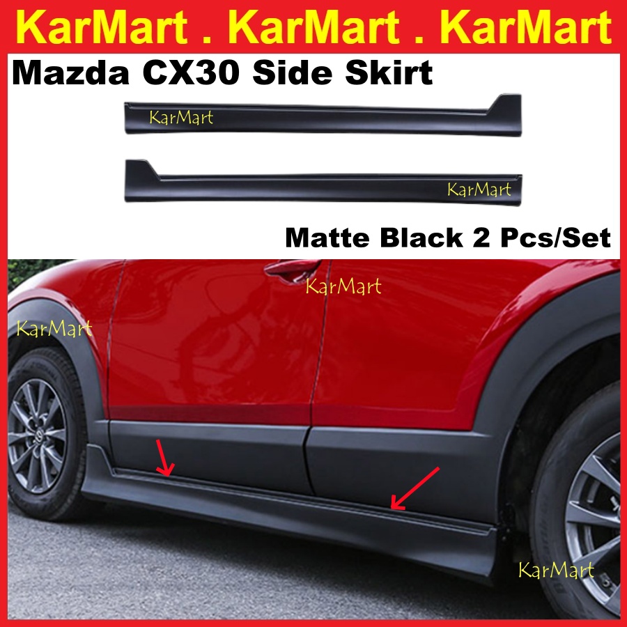 Mazda CX30 AutoExe Style ABS Matte Black Body Kit Car Front Bumper Lip ...