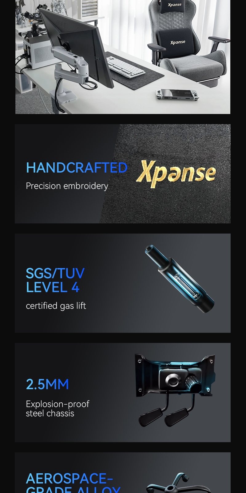 Xpanse Xcelon Gaming Chair Kerusi Office Ergonomic Computer Chair With ...