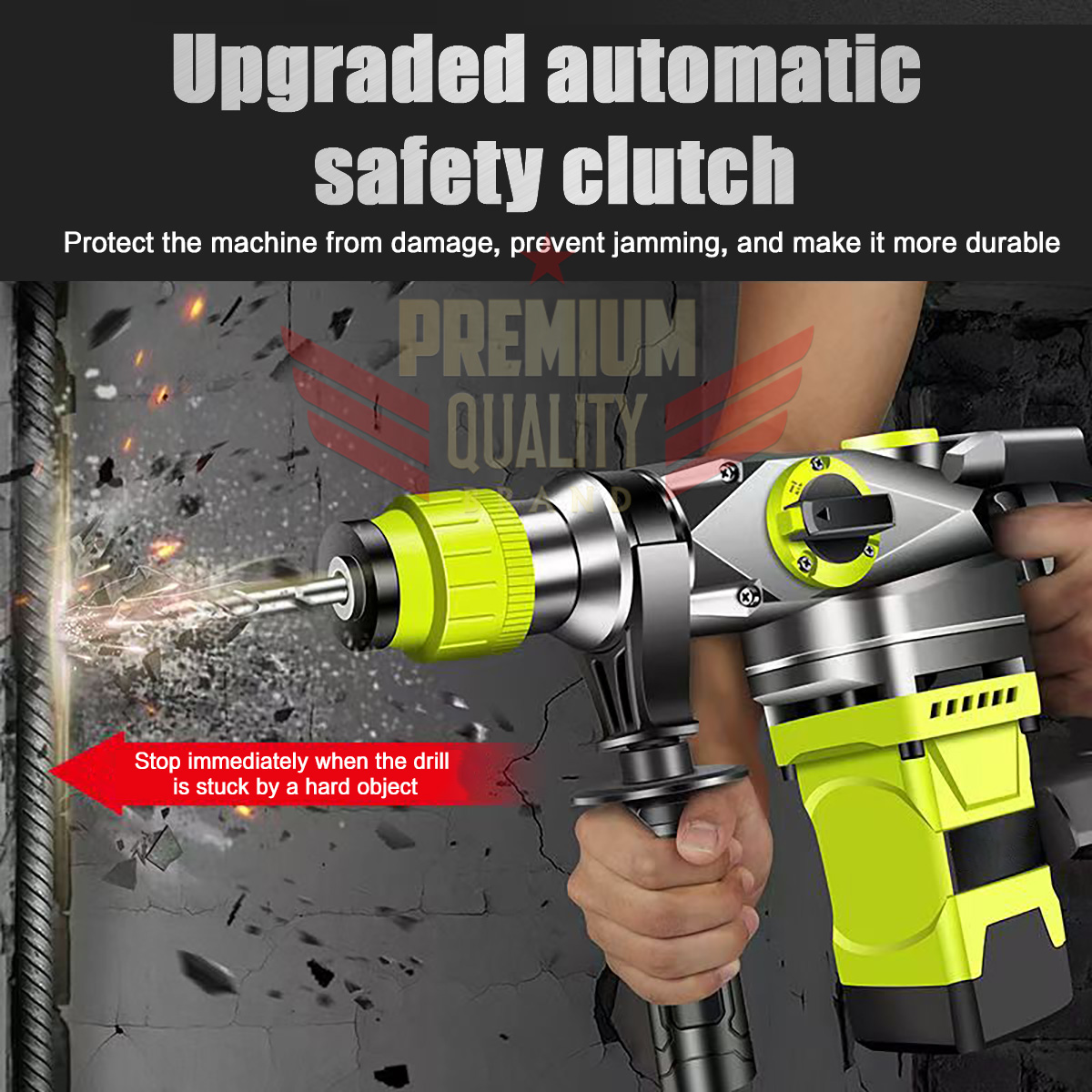 KELETOOL Rotary Hammer Drill Demolition Hammer Heavy Duty Concrete ...