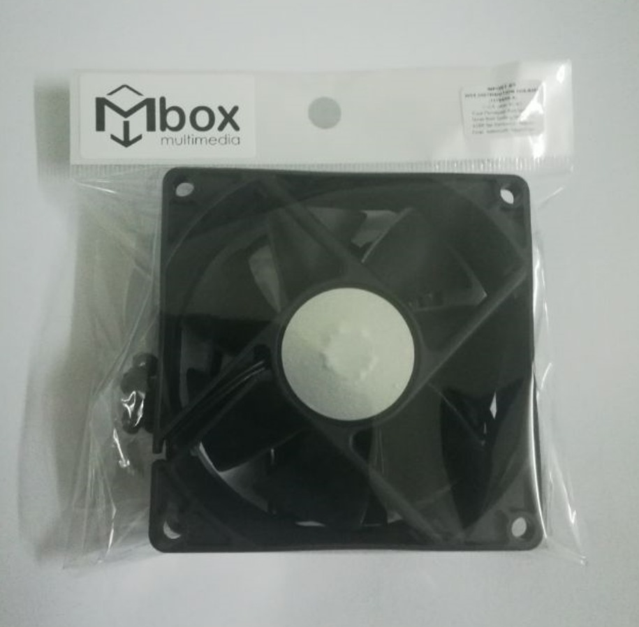 MBOX 8CM (F-8CM) Cooling Fan 80mm Silent High Airflow PC Case Fan 12V 4 ...