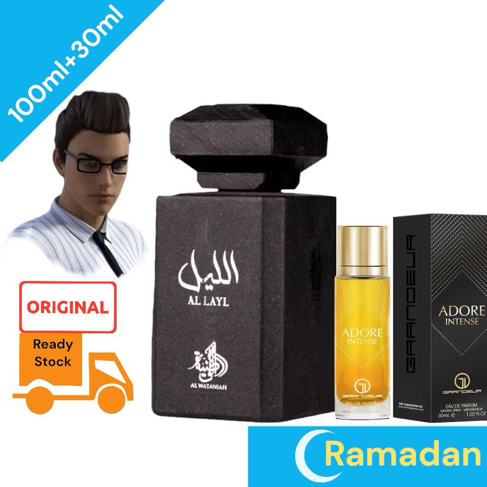 perfume men Al Layl 100ml + 30 ml empire luxury Raya perfume malaysia ...