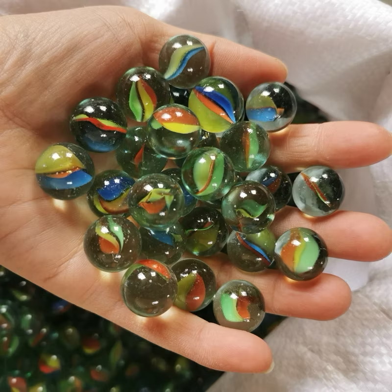 16mm Glass Marble Crystal Ball Decoration Aquarium Congkak Guli Green ...