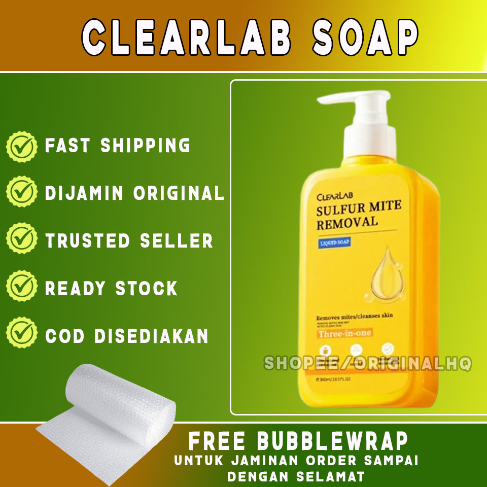 CLEARLAB SULFUR MITE REMOVAL LIQUID SOAP 300ML | Shopee Malaysia