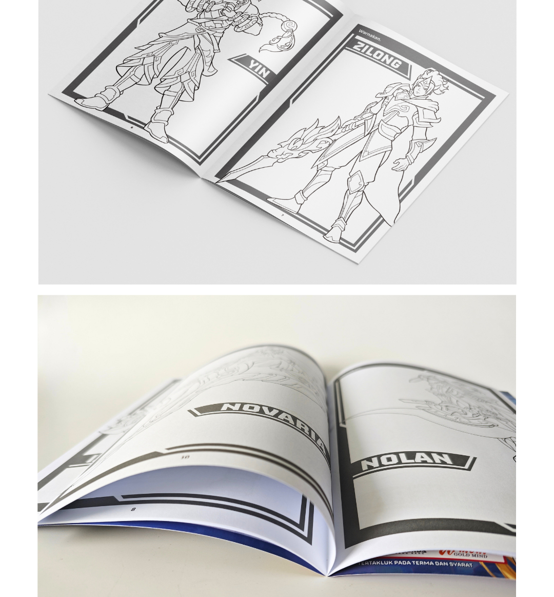 Buku Mewarna MLBB Buku 2 Colouring Book Mobile Legends:Bang Bang Buku Aktiviti MLBB Coloring ...