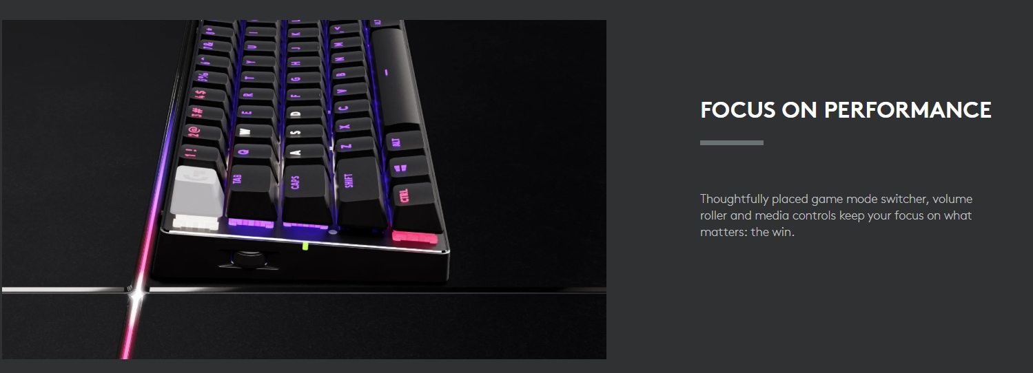 LOGITECH PRO X 60 WIRELESS GAMING KEYBOARD WITH LIGHTSPEED / GX OPTICAL ...