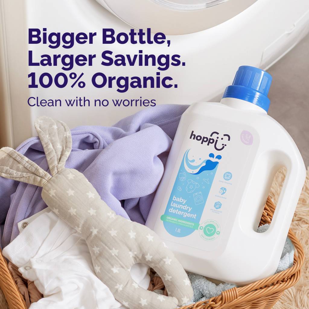 Hoppi Organic Baby Laundry Detergent - Lavender (1800ml/Bottle) / Chicco Laundry Detergent 1.5L ...