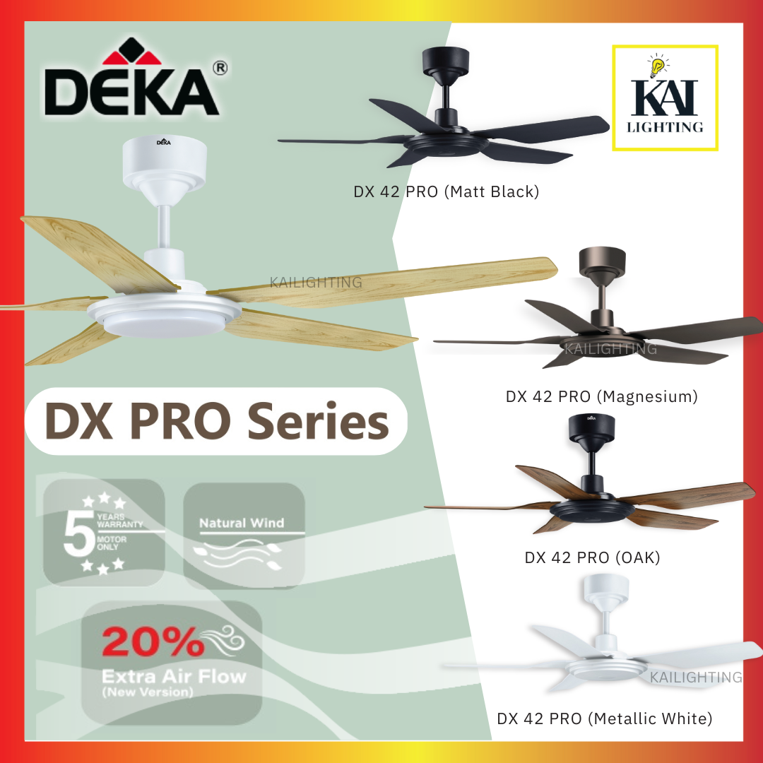 DEKA (New2025)DX56 56" / DX42 42" DC motor Remote fan 8 Speed Turbo ...