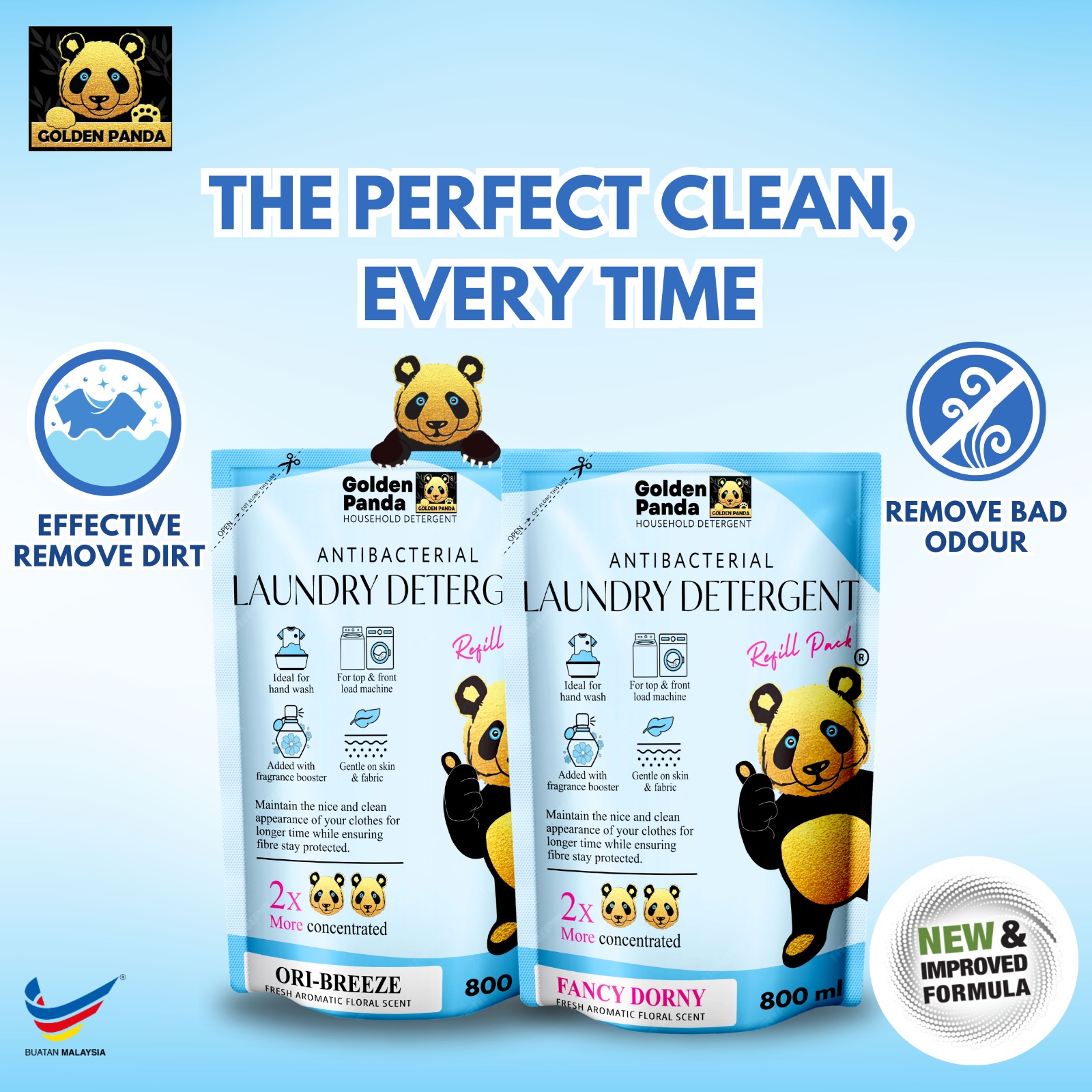 Golden Panda Value Pack Series Refill Pack/Laundry Detergent/Fabric ...