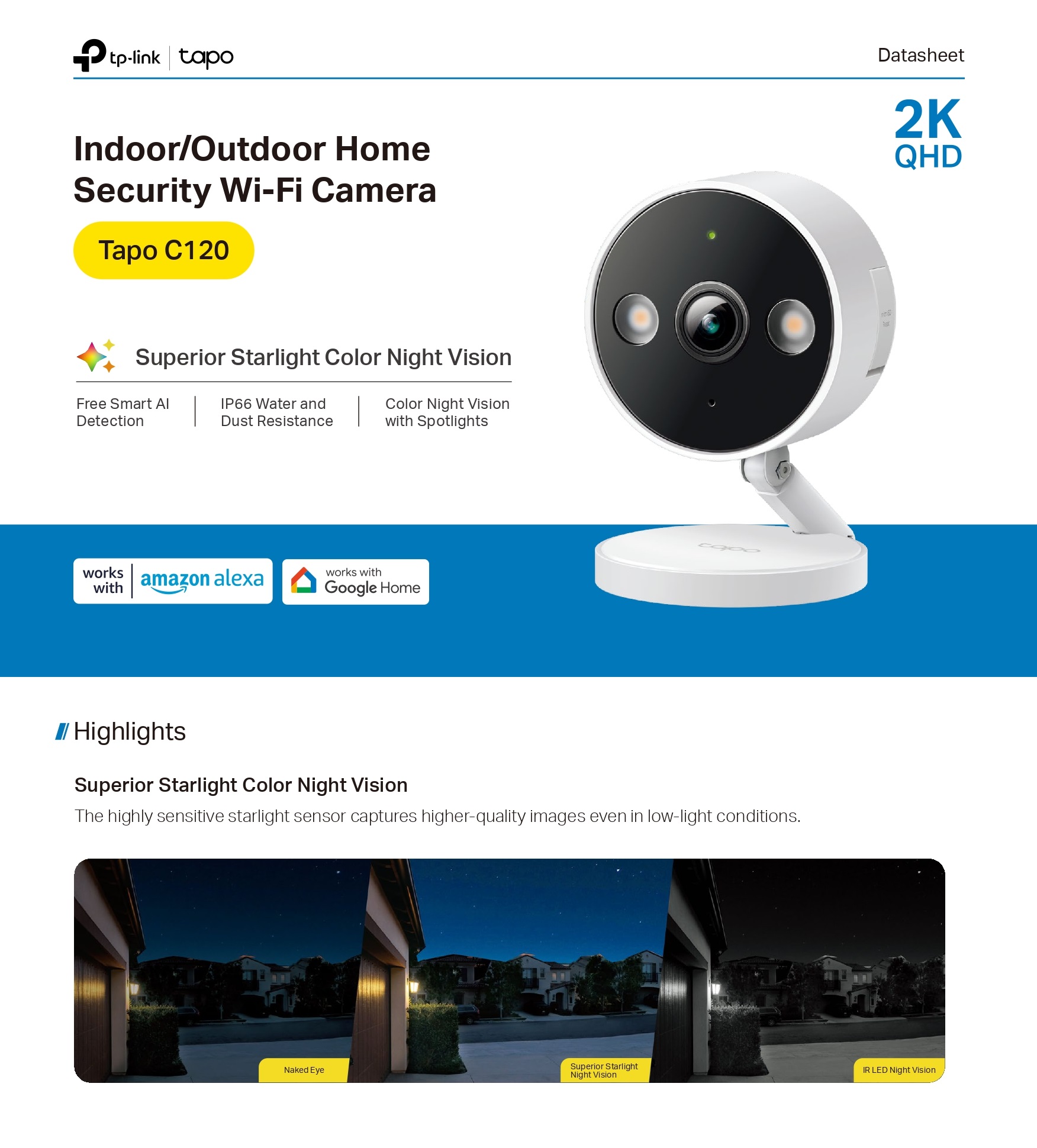 TP-LINK TAPO C100 / TC60 / TAPO C110 / TAPO C120 FULL HD / 2K INDOOR WIFI HOME SECURITY IP ...