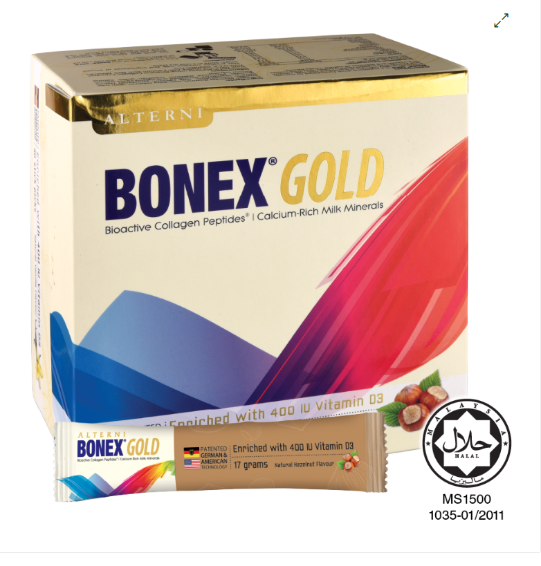 BONEX® GOLD HAZELNUT(HALAL CERTIFIED) - Regenerate cartilage | Shopee Malaysia