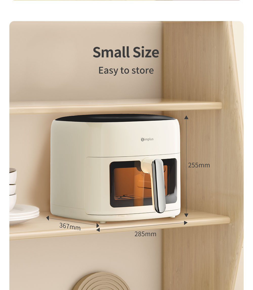 Simplus Air Fryer 6.5L Large Capacity | Ultra-Thin丨1500W Power| Non ...