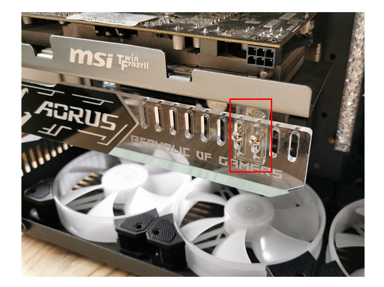 Coolmoon ARGB 5V3Pin Horizontal Graphic Support Colorful GPU Holder ...