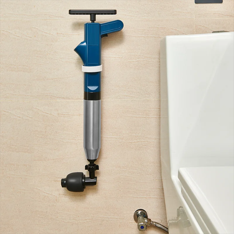 Toilet Plunger High-Pressure Pneumatic Sewer Dredging Tool Stainless ...