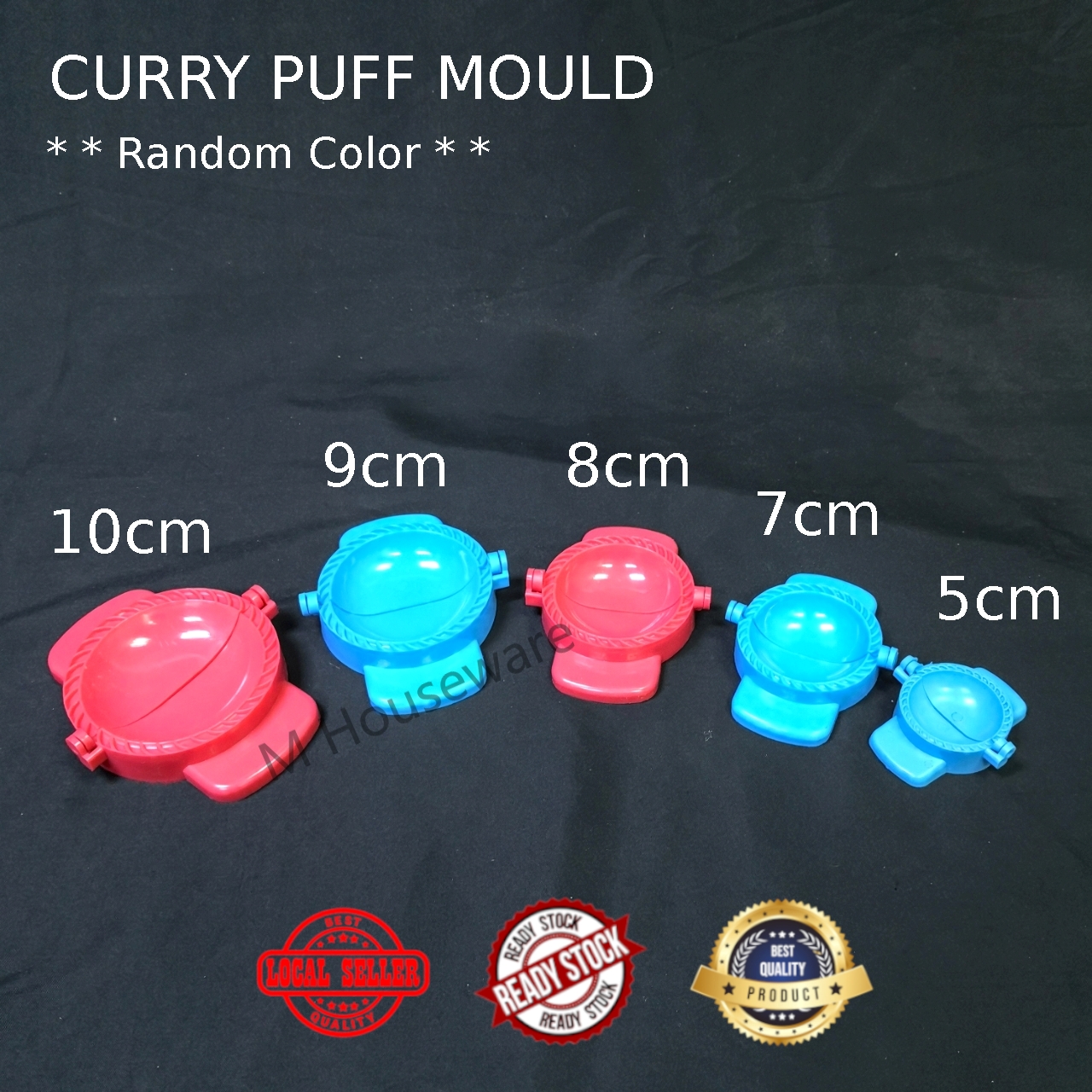 Plastic Curry Puff Mould 5cm~10cm Dumpling Mould Acuan Karipap 咖喱角模 ...