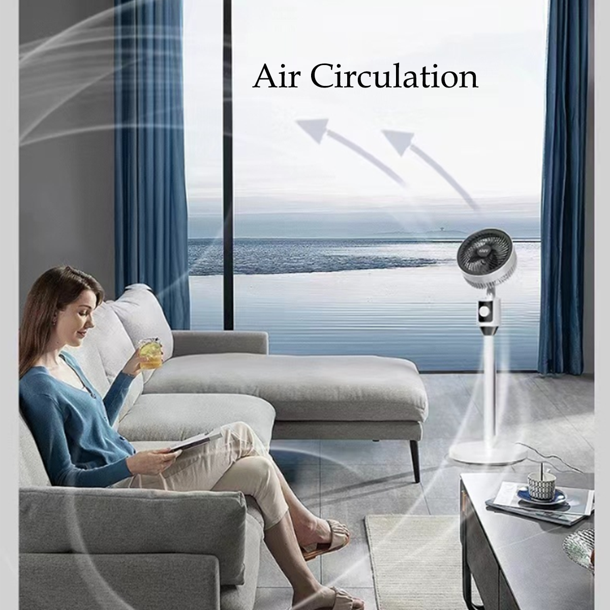 Dual Way Table Standing Electrical Fan China Plug Wide Angle Shaking ...
