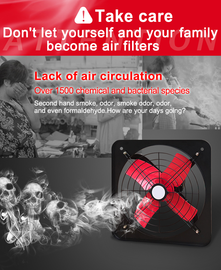 Portable Exhaust Fan 8-20 inch Wall Type Light Duty Industrial Kitchen ...