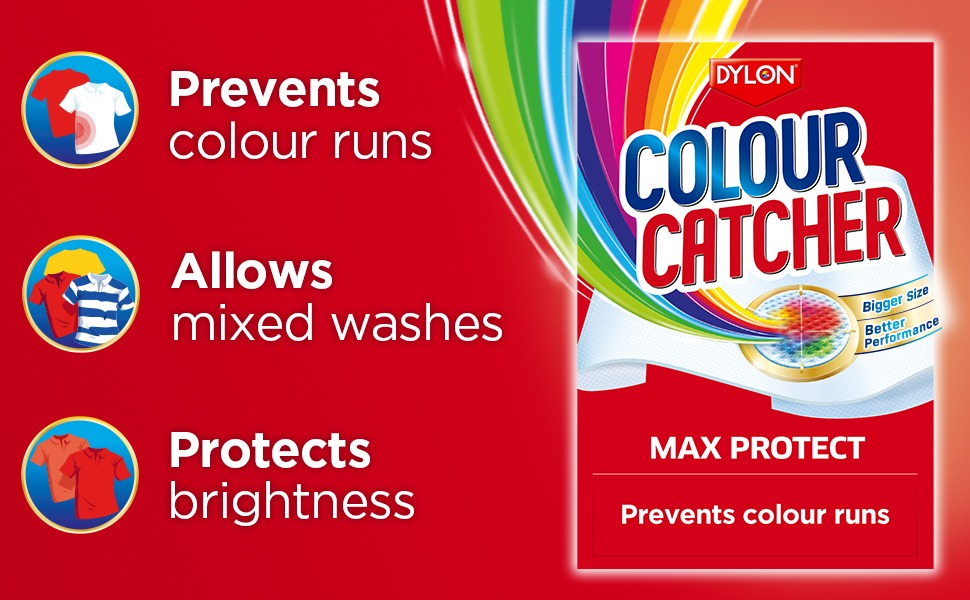 DYLON Colour Catcher Max Protect Complete Action+ Laundry Sheets ...