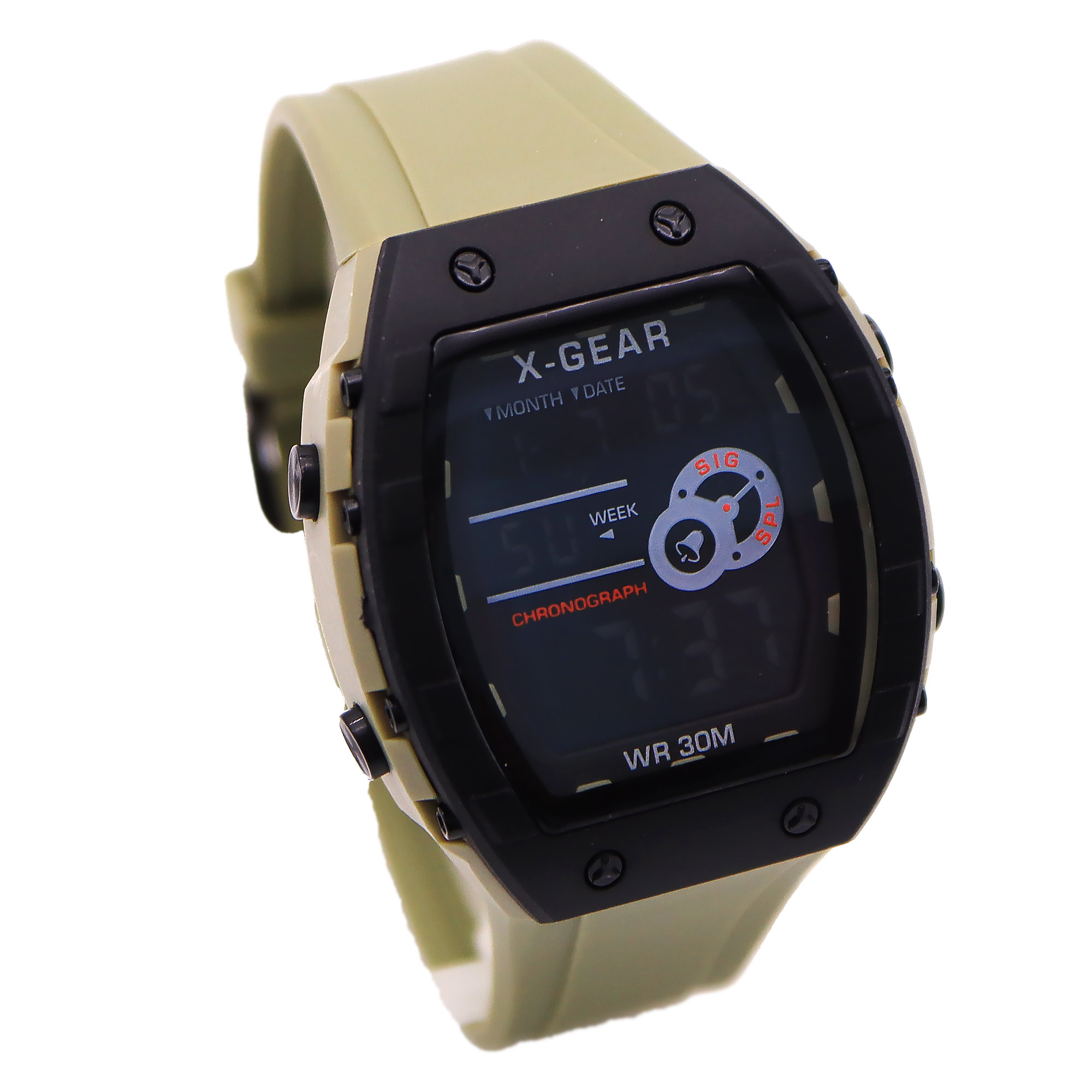 X-GEAR Watch ORIGINAL 30m Waterproof Rubber Strap Watch Unisex Jam ...
