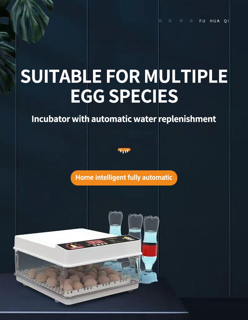 12/24/48/64/130 Eggs Automatic Incubator Thermostatic Chicken Hatching ...