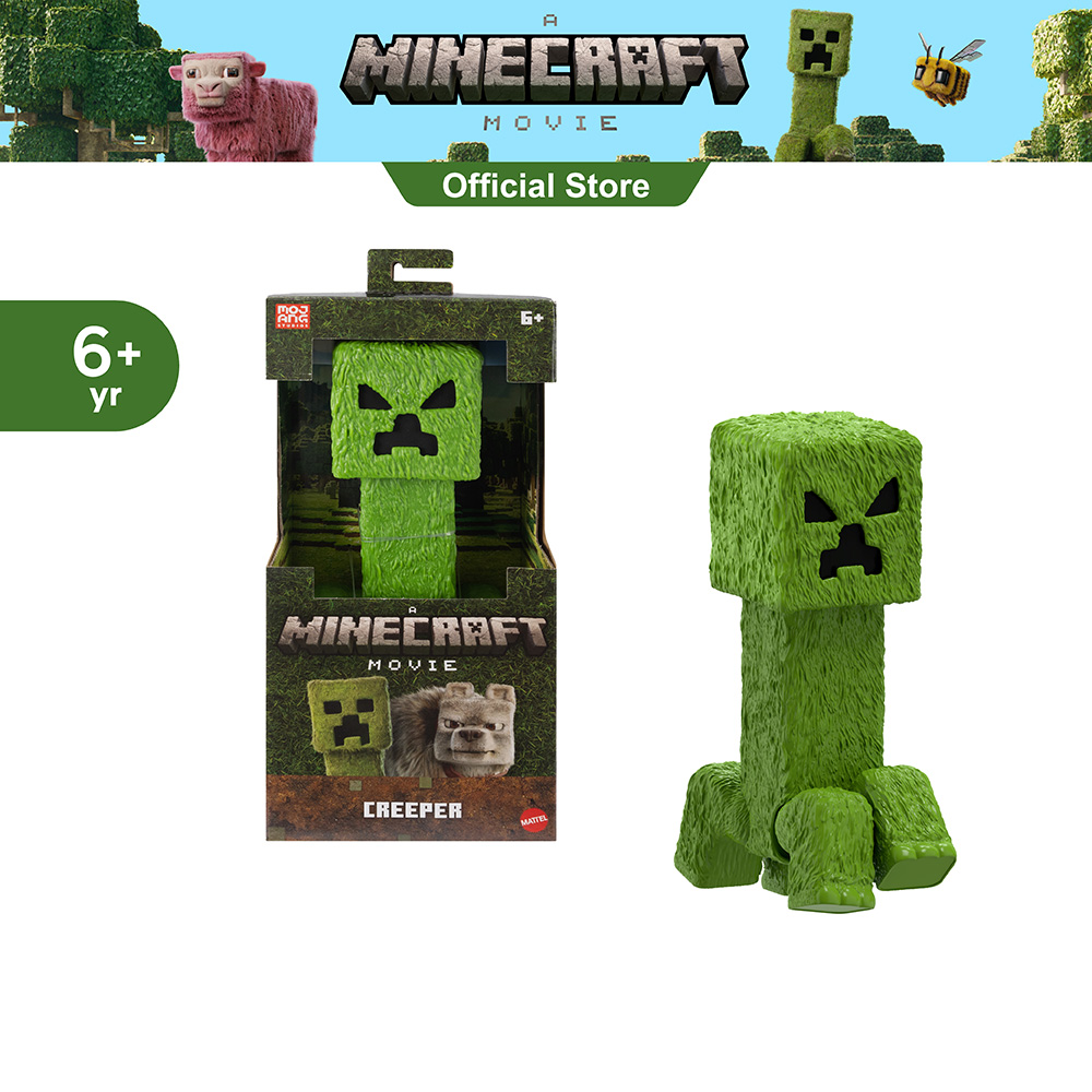 [2025 MINECRAFT MOVIE] Minecraft Creeper Large-Scale Action Figure, 12 ...