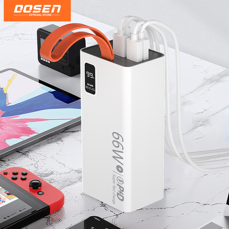 DOSEN Power Bank K7 Fast Charging Four USB Portable Digital Display ...