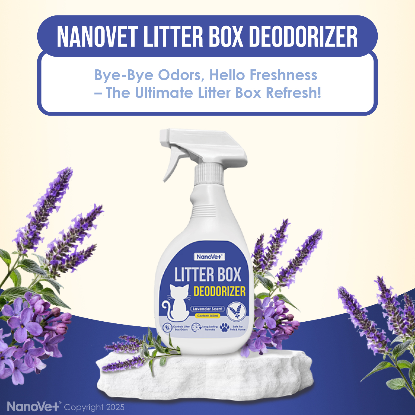 Nanovet® Litter Box Deodorizer Spray (500ml) | Shopee Malaysia