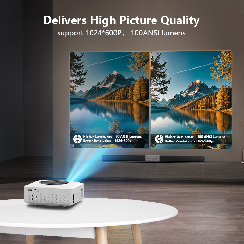 V380 Pro T1 Mini Wireless Projector Wifi Bluetooth Cinema Android Mini ...