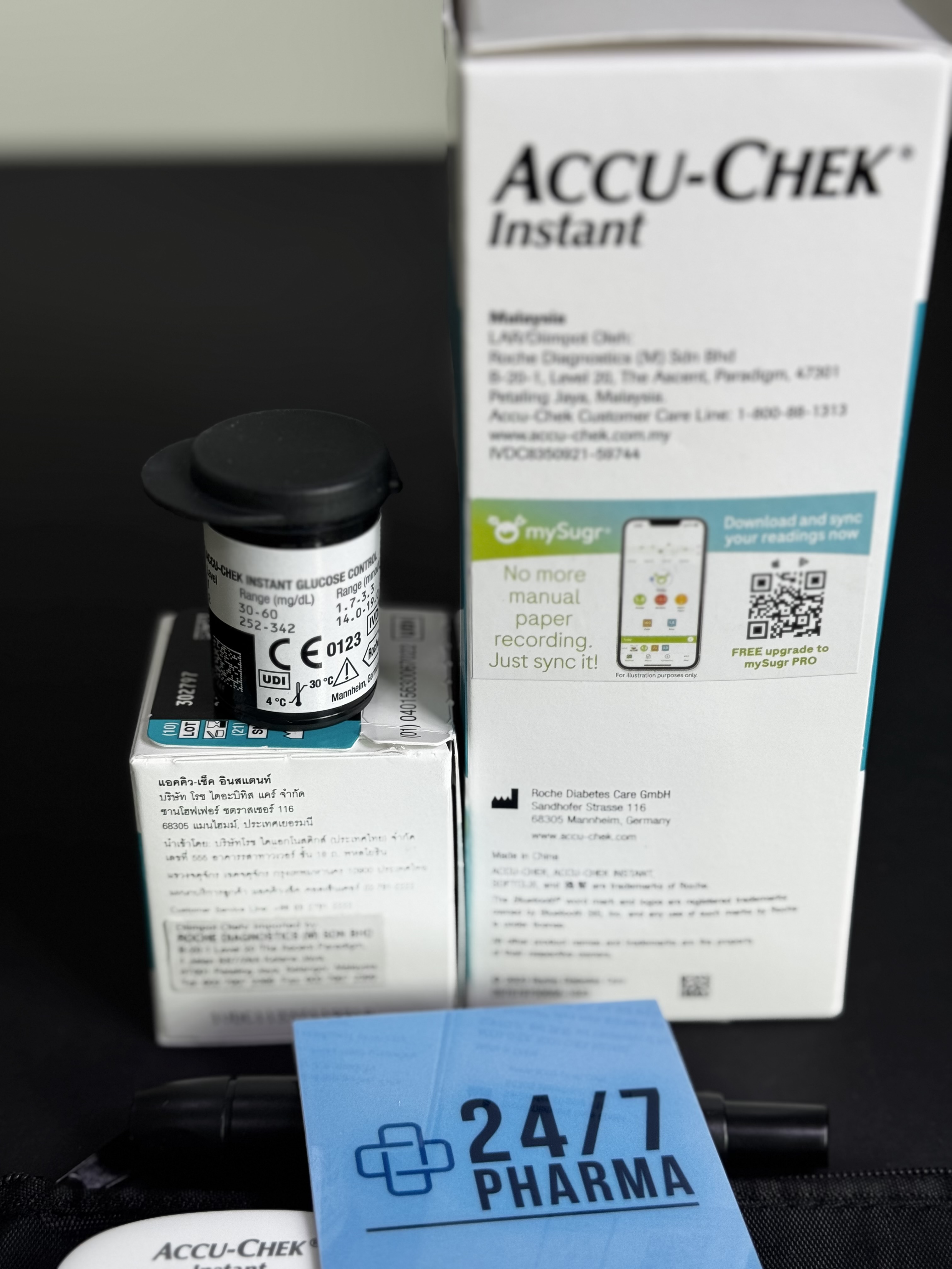 Accu-chek Instant S Starter Kit Blood Glucose Meter accuchek accucheck ...