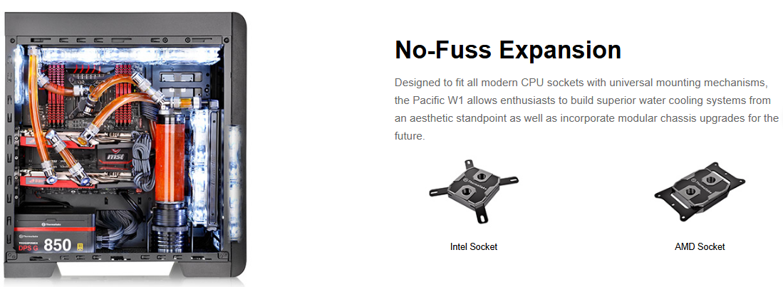 THERMALTAKE PACIFIC W1 BLOCK WATER COOLING (CL-W022-CU00BL-A) | Shopee ...