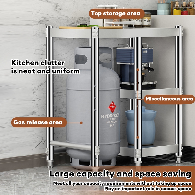 Gas Rack/Kitchen Stove Rack/cabinet dapur/rak dapur gas Stainless Steel ...