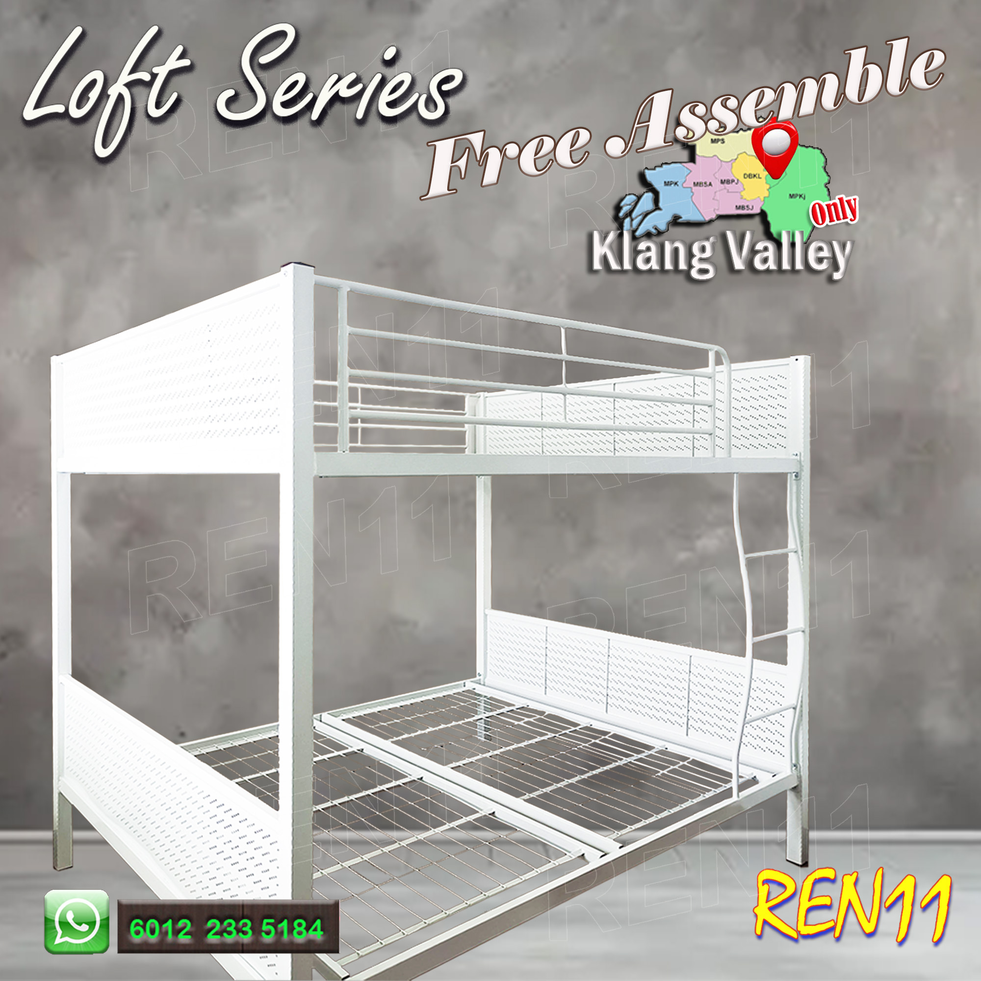 5ft double decker, Bedframe , Queen Size Bunk Bed Double Decker Bed ...