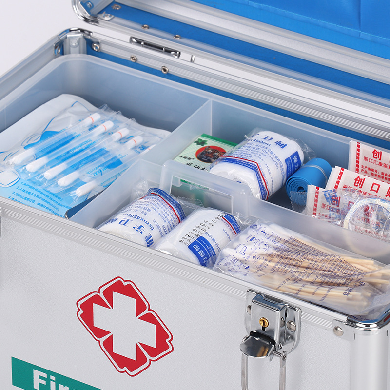 First aid kit Medical Box Empty first aid kit box aluminum medicine box ...