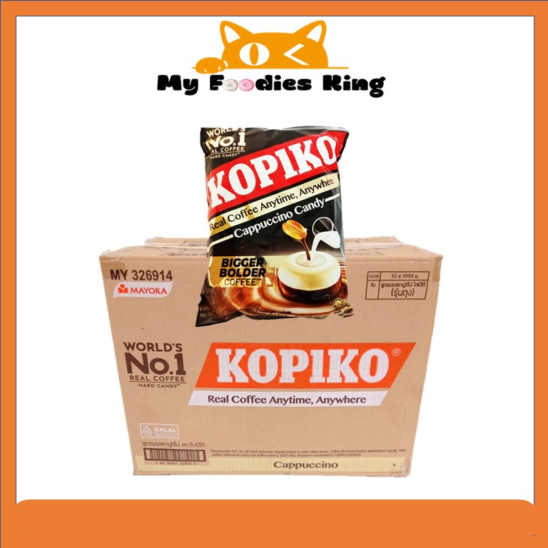 300pcs x 12bags Value Carton Pack Kopiko Cappuccino Candy gula gula ...