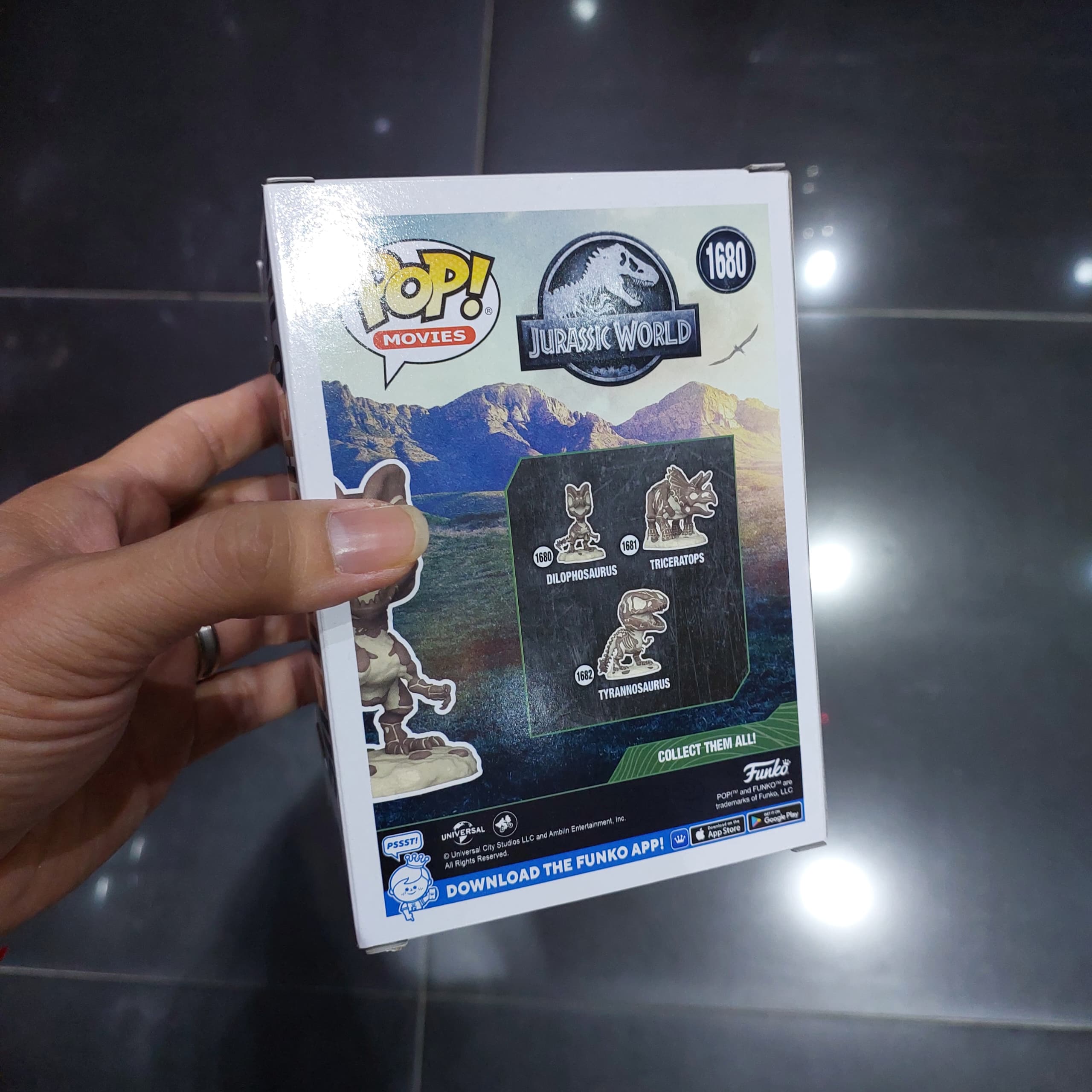 Funko Pop Dilophosaurus Fossil Type 1680 Jurassic World Dinosaur ...