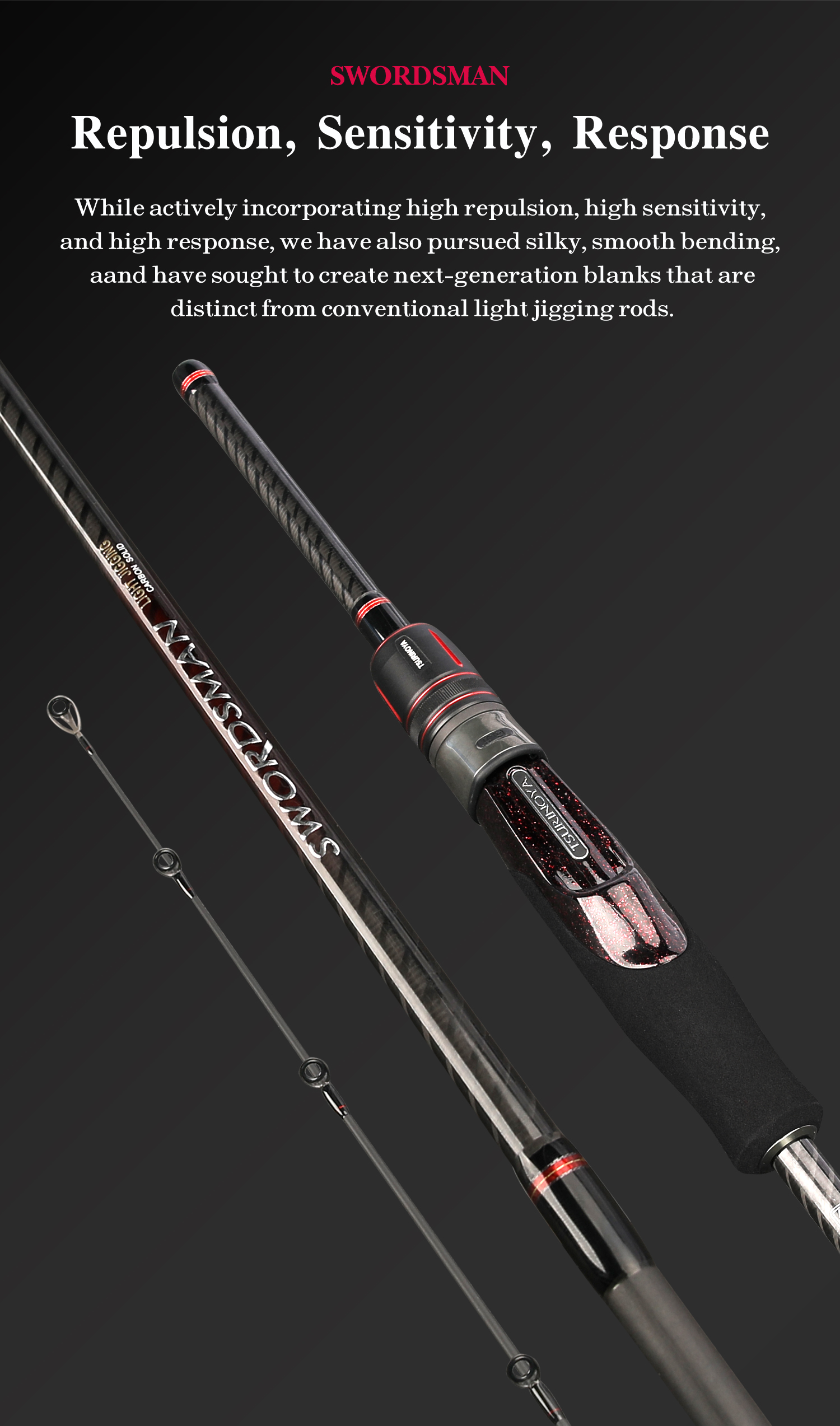 Tsurinoya Malaysia SWORDSMAN Spinning/BaitCasting Jigging Rod PE1/PE2 ...