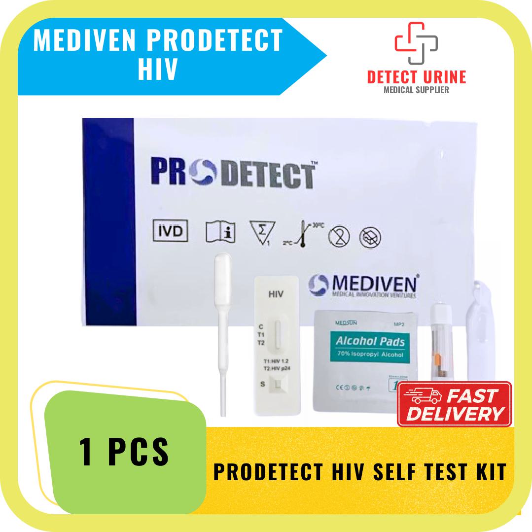MEDIVEN PRODETECT 4th Generation HIV Home Test Kit 1 PCS (Secure ...