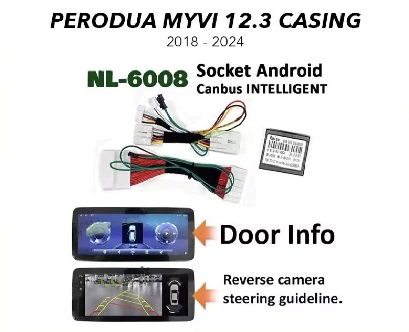 Android Player Casing [Peordua Myvi Gen 3] (18-Present) Suitable for 12 ...
